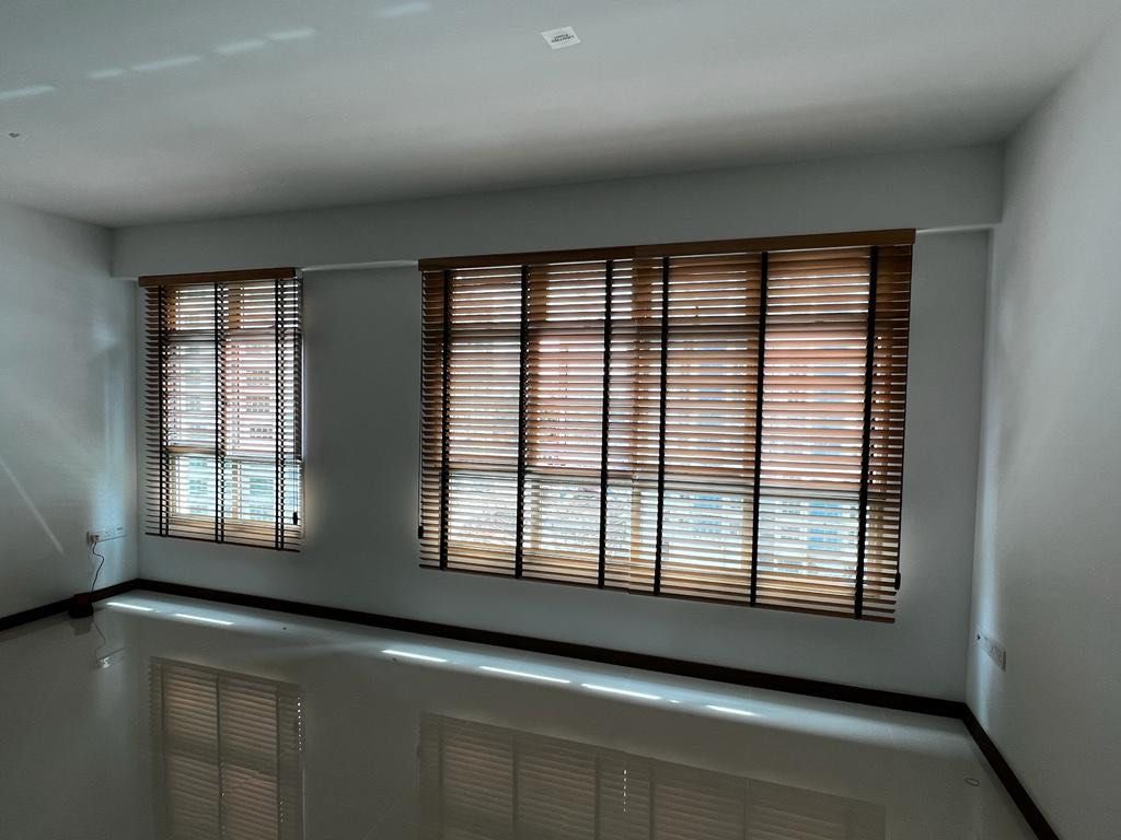 PVC/ Timber Mono System Venetian blinds, Furniture & Home Living, Home ...