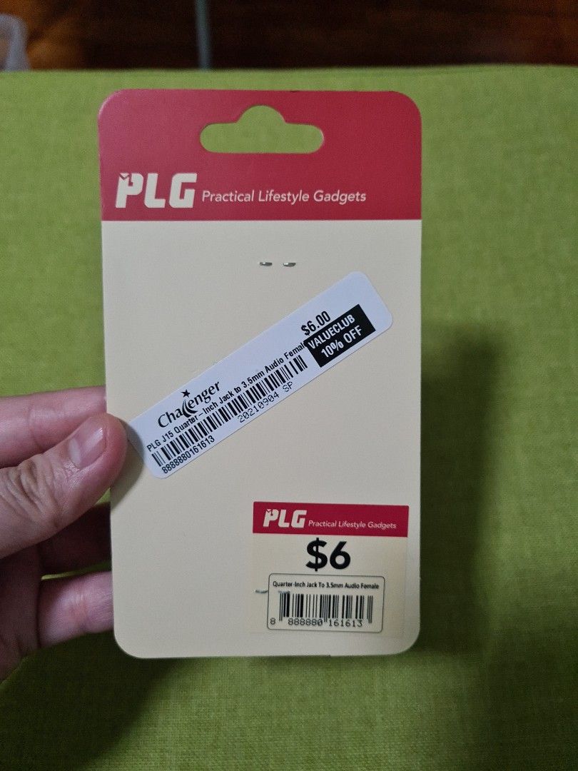 Quarter Inch Jack to 3.5mm Audio Female, Audio, Other Audio Equipment ...