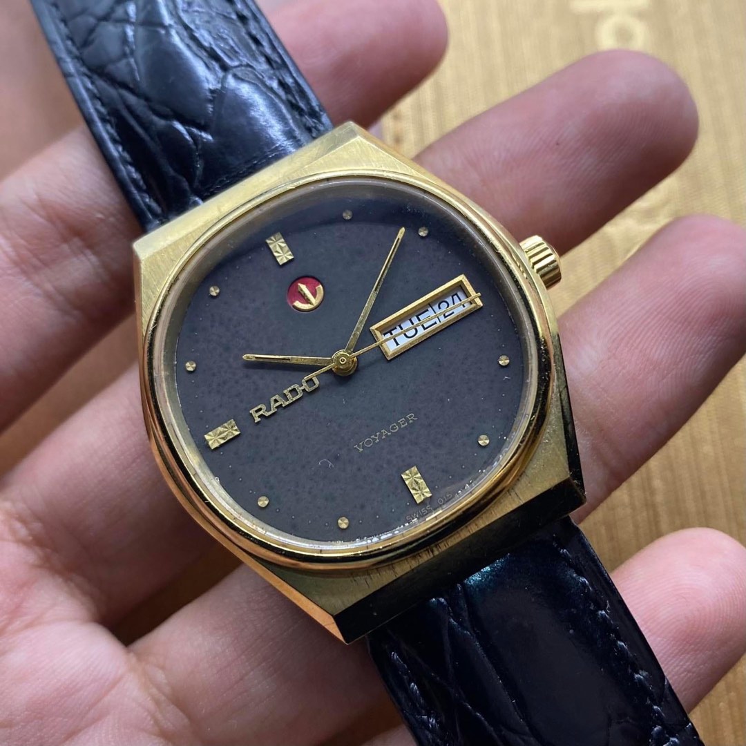 Rado Voyager Ref. 636.4001.2 Military Green Dial Swiss Made Wristwatch ...