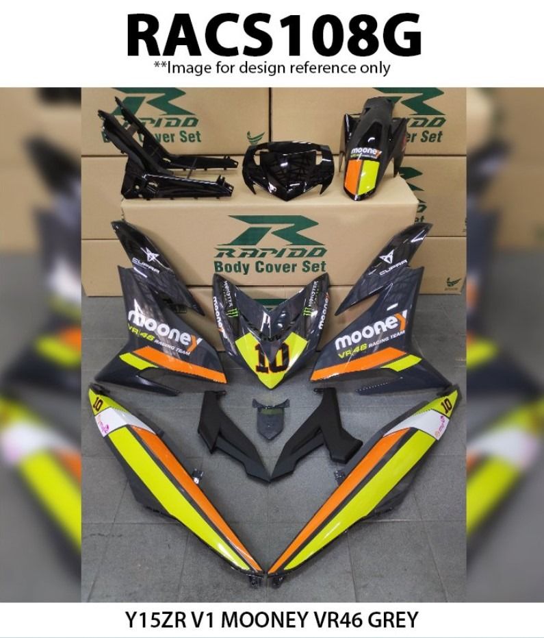 Rapido Cover Set Coverset Sniper150 V1 / Y15 V1 / MX KING V1 / Exciter ...