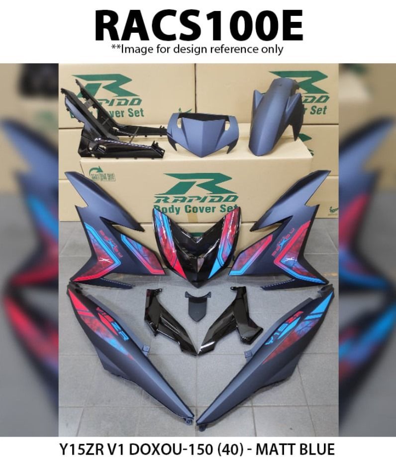 Rapido Cover Set Coverset Sniper150 V1 / Y15 V1 / MX KING V1 / Exciter ...