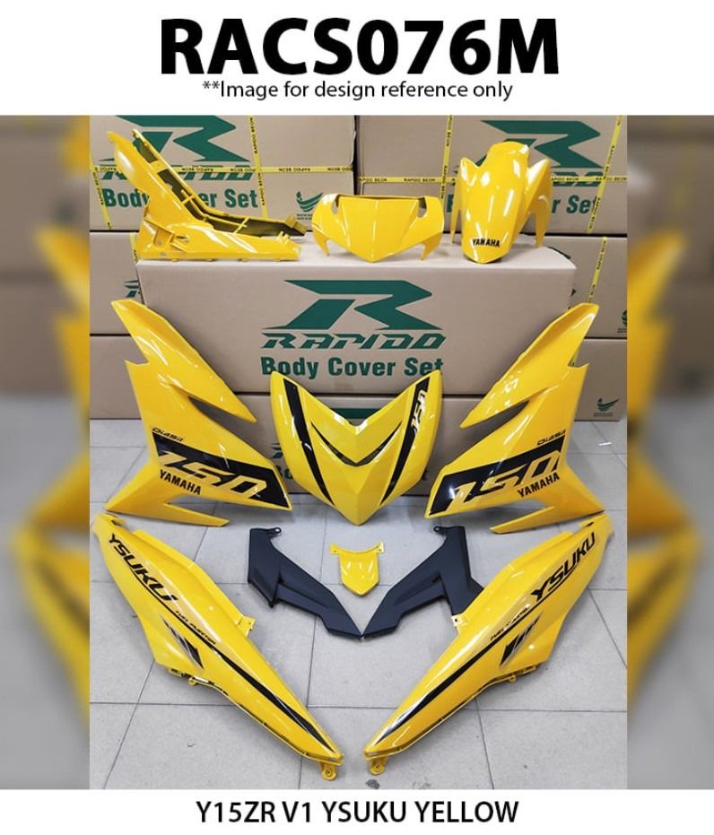 Rapido Cover Set Coverset Sniper150 V1 / Y15 V1 / MX KING V1 / Exciter ...