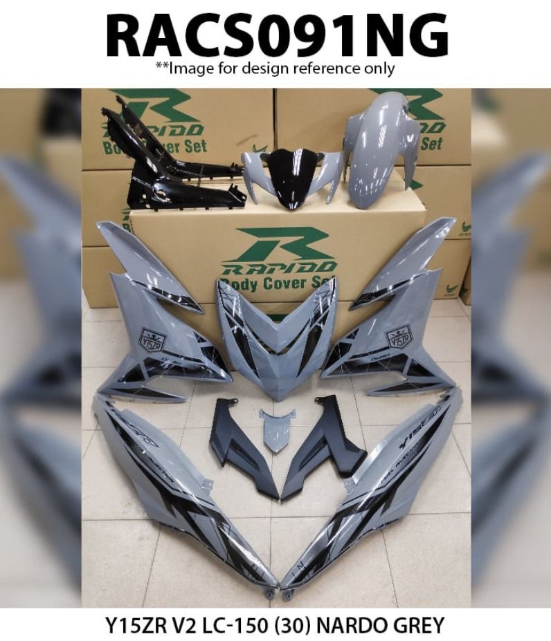 Rapido Cover Set Coverset Sniper150 V2 / Y15 V2 / MX KING V2 / Exciter ...