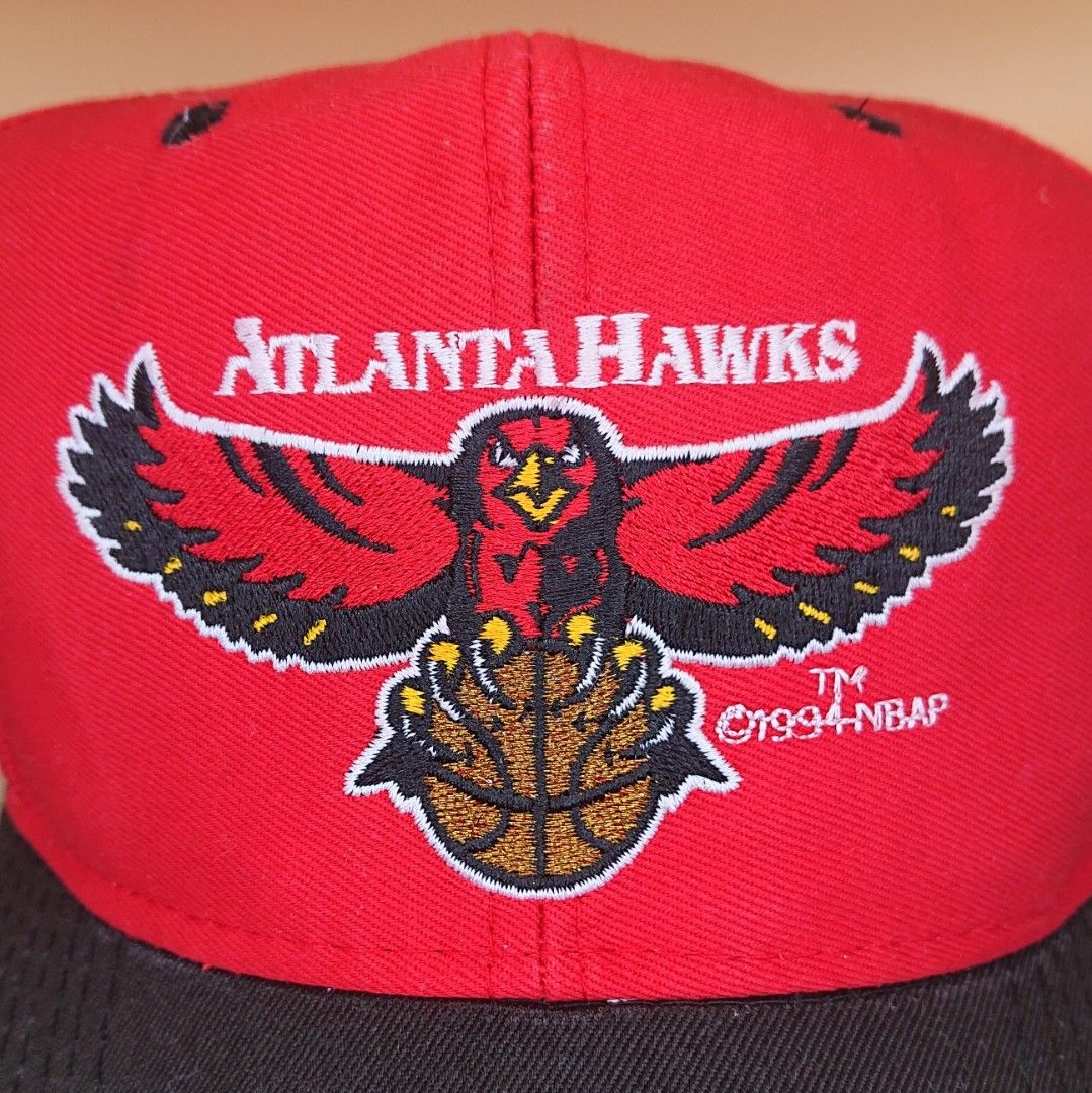RARE Authentic Vintage Logo 7 1994 OG Logo Atlanta Hawks NBA Snapback ...
