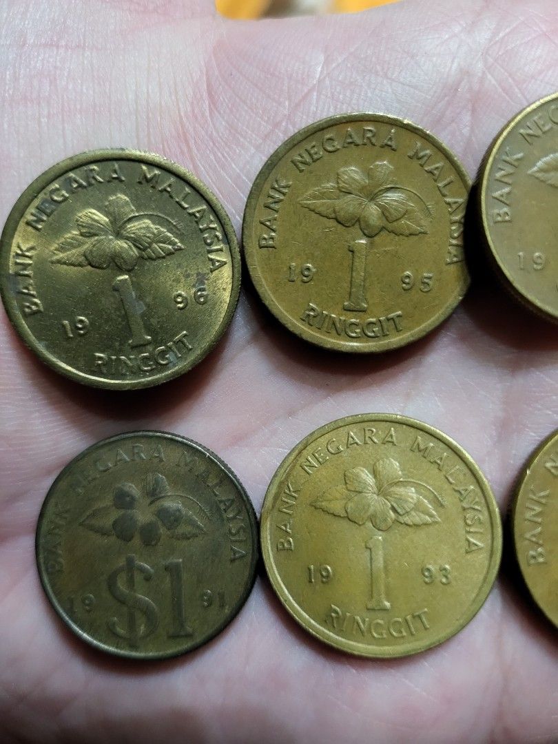 RARE Old Malaysia $1 50cents 1cents Ringgit coins, Hobbies & Toys ...