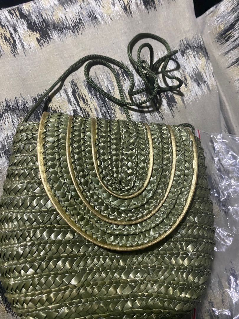 Rattan native banig bag, Women's Fashion, Bags & Wallets, Cross-body ...
