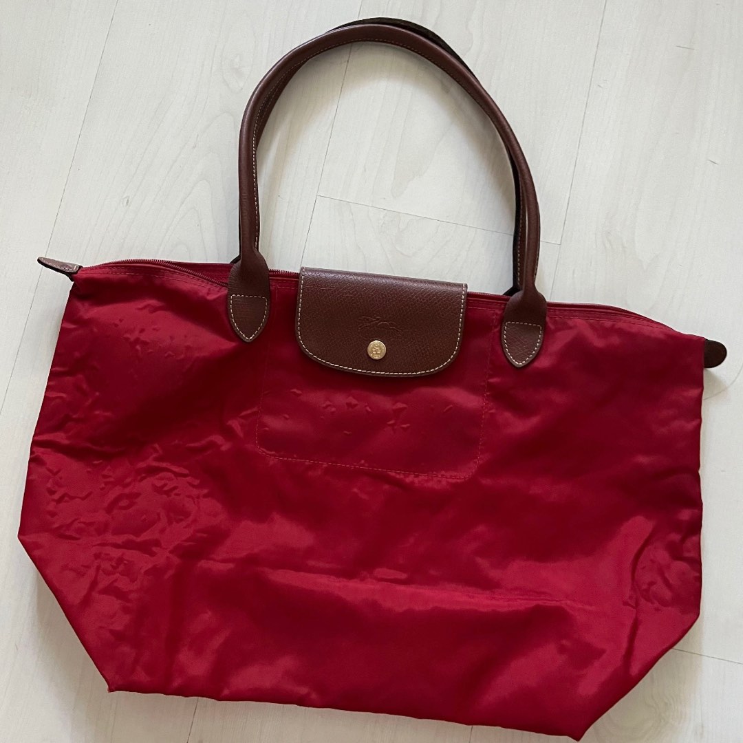 Red Longchamp Bag, Women's Fashion, Bags & Wallets, Shoulder Bags on ...