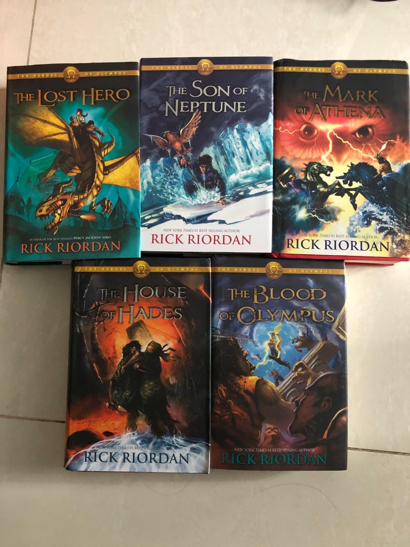 Rick Riordan The Heroes of Olympus (5 books), Hobbies & Toys, Books ...