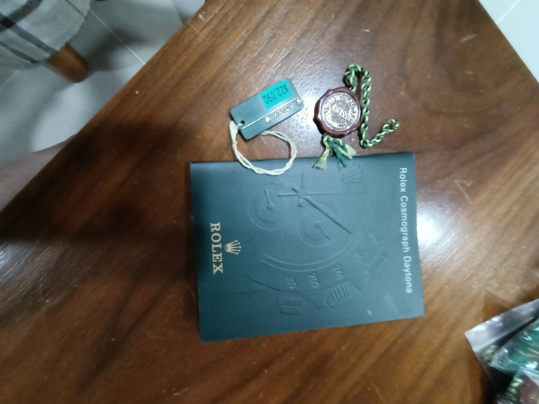 Rolex Daytona booklet and Red tags and green tag Set, Luxury, Watches ...