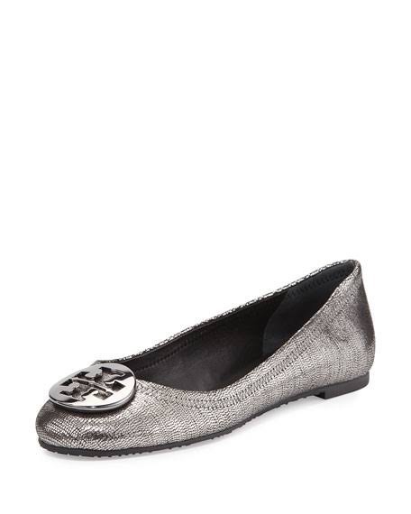 *RUSH SALE* TORY BURCH Reva metallic ballet flats in pewter (from Php15 ...
