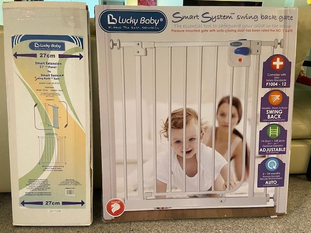 Saftety door gate / safeguard to kids with extension, Babies & Kids ...