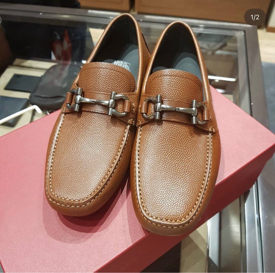 Salvatore Ferragamo Parigi cm Radica Pebble Calf, Luxury, Sneakers ...