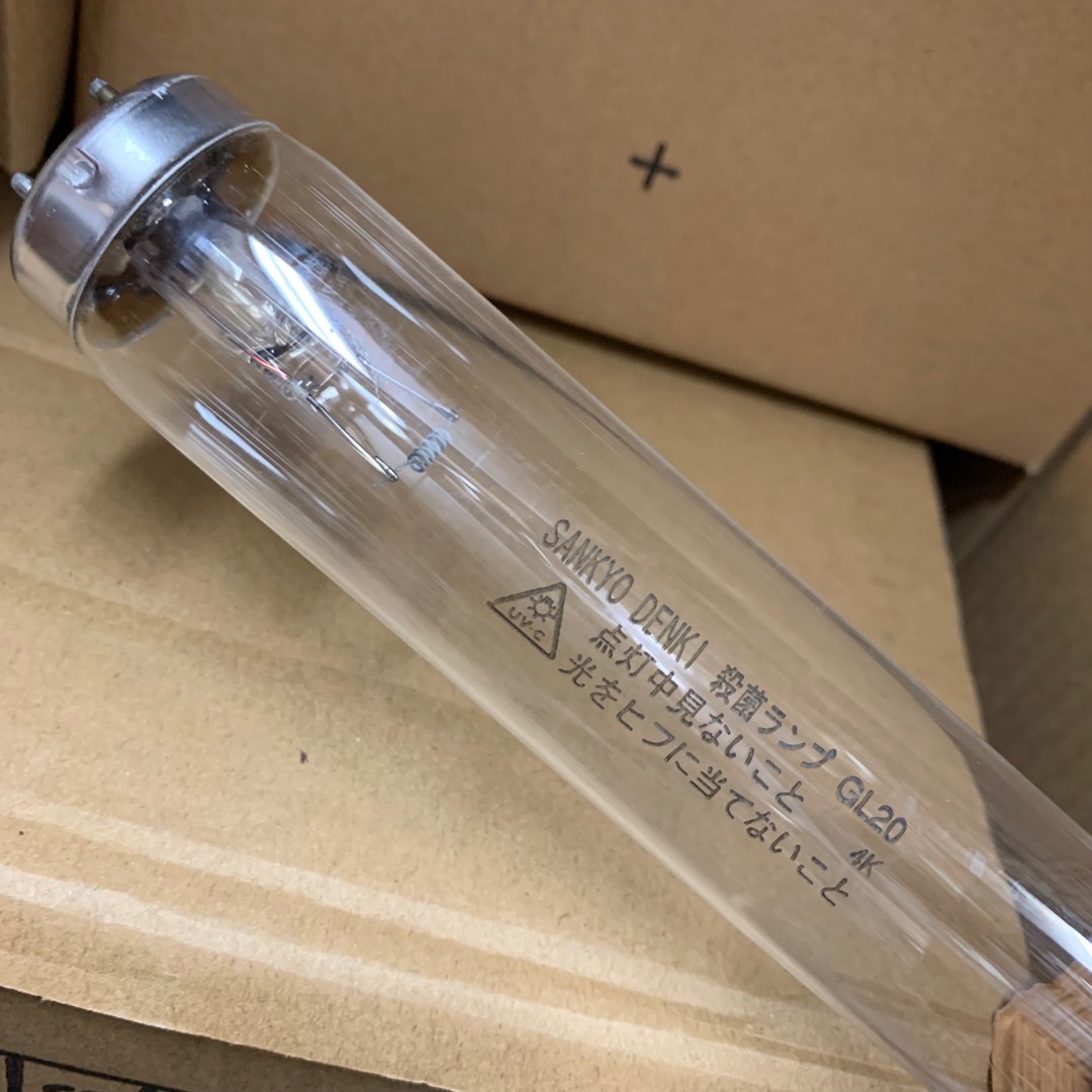 Sankyo Denki GL20 20w 長度 23吋 半 Germicidal UVC UV-C 殺菌管 燈管 光管, 傢俬＆家居, 燈飾及風扇, 燈飾 - Carousell