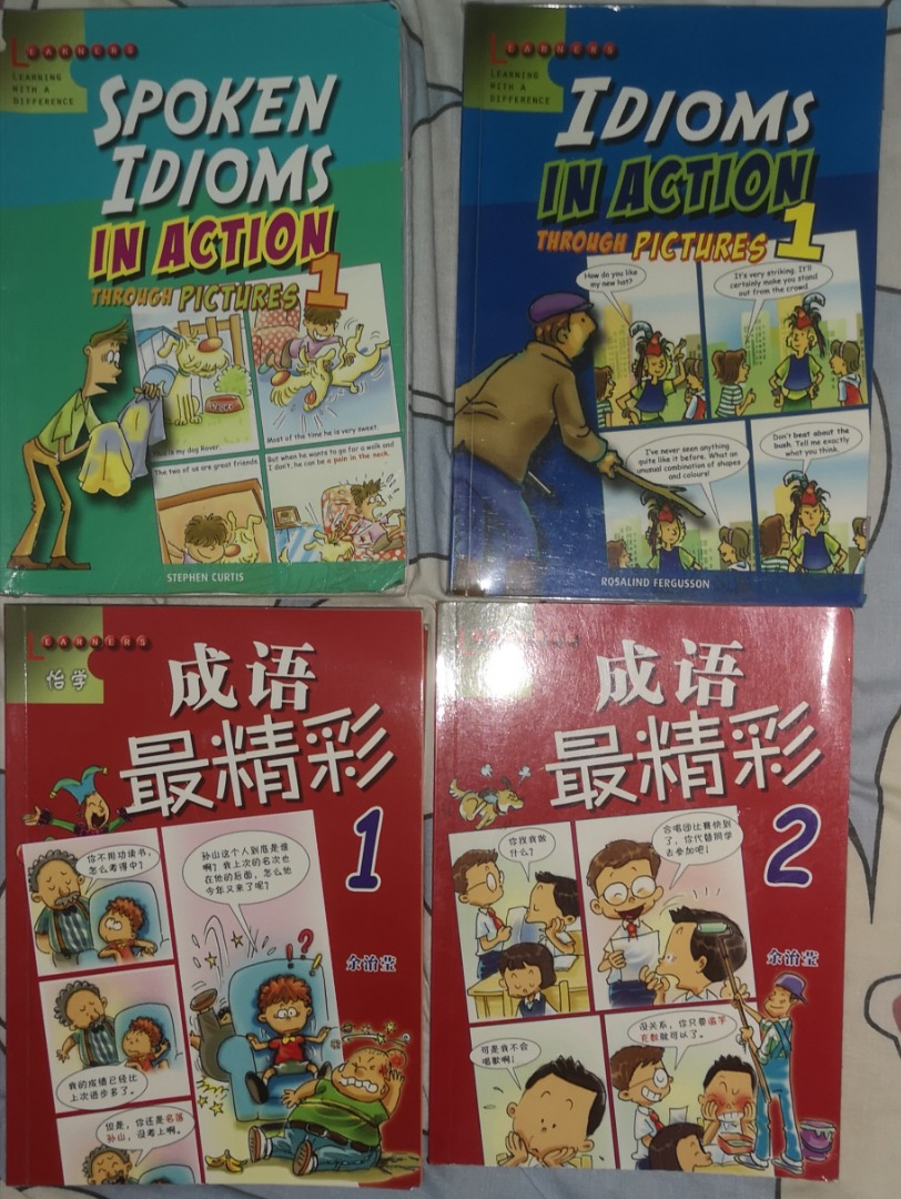 Scholastic Learning through pictures idioms books8, Hobbies & Toys ...