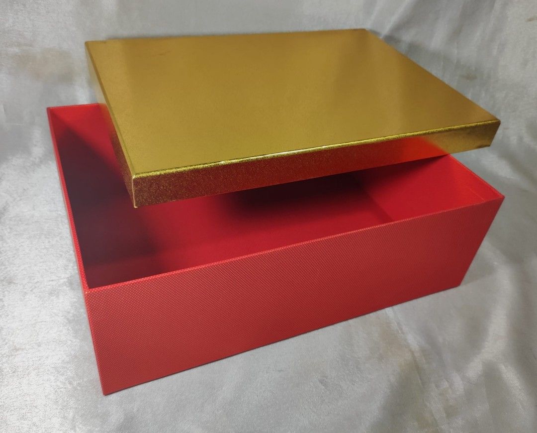 Seasonal Red and Gold coloured gift boxes, Food & Drinks, Gift Baskets ...