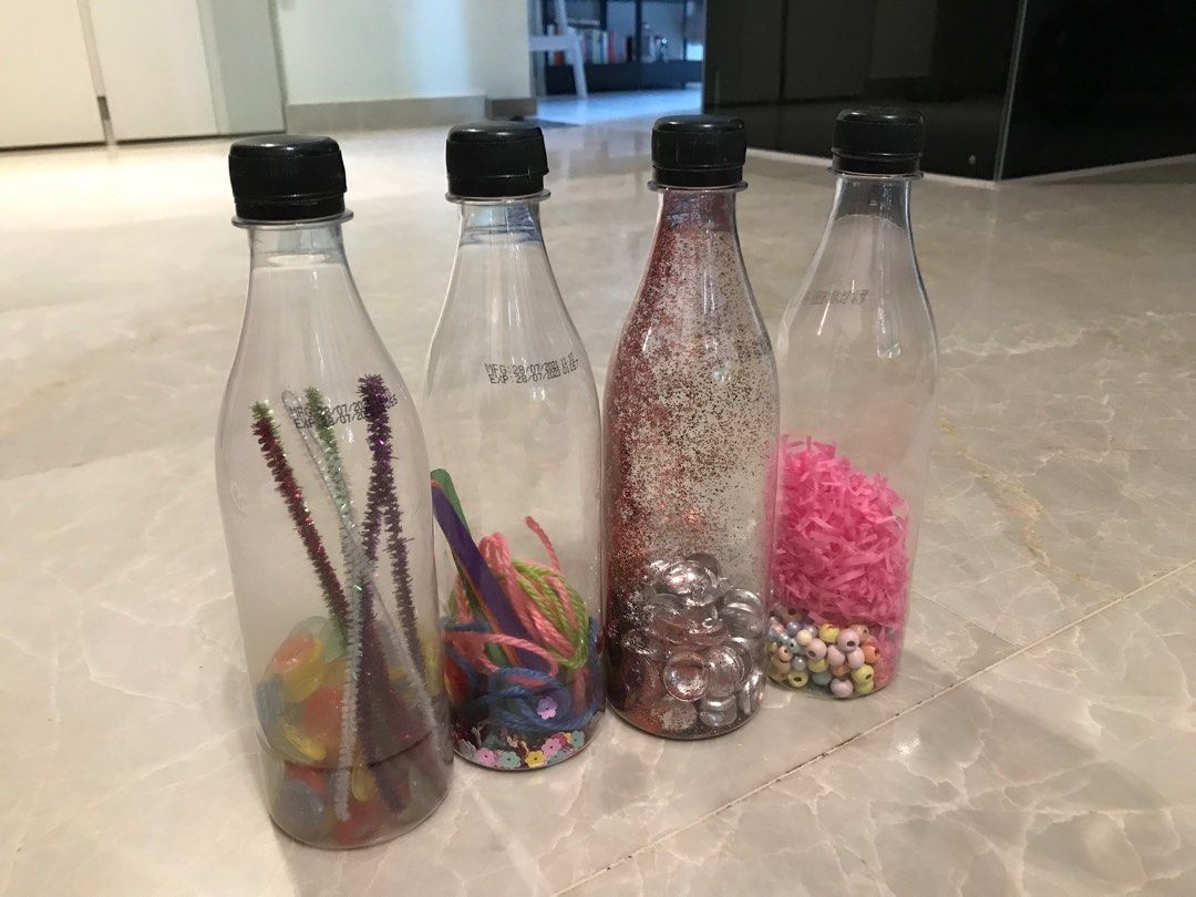 Sensory baby bottle shakers, Hobbies & Toys, Toys & Games on Carousell