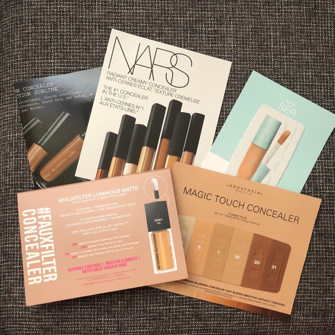 Sephora Sample Concealer Cards (sold per PIECE), Beauty & Personal Care, Face, Makeup on Carousell