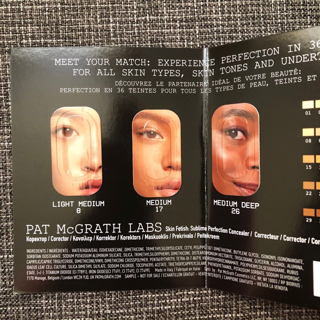 Sephora Sample Concealer Cards (sold per PIECE), Beauty & Personal Care ...