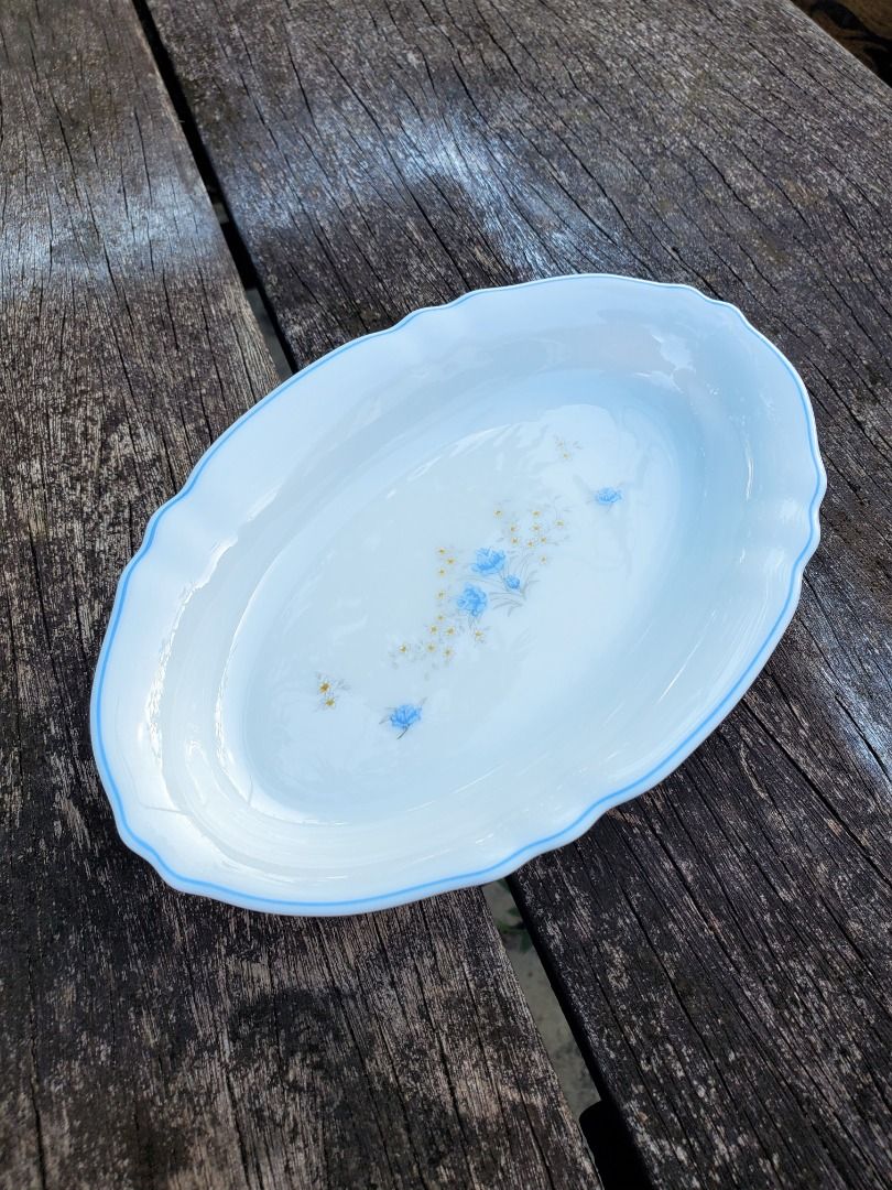 Set Pinggan Arcopal France Bulat Dan Bujur Vintage, Furniture & Home ...