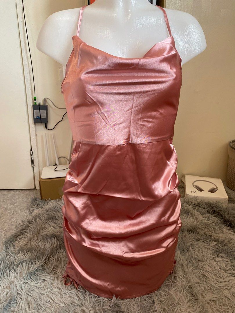 SEXY SILK DRESS, Women's Fashion, Dresses & Sets, Evening dresses & gowns on Carousell