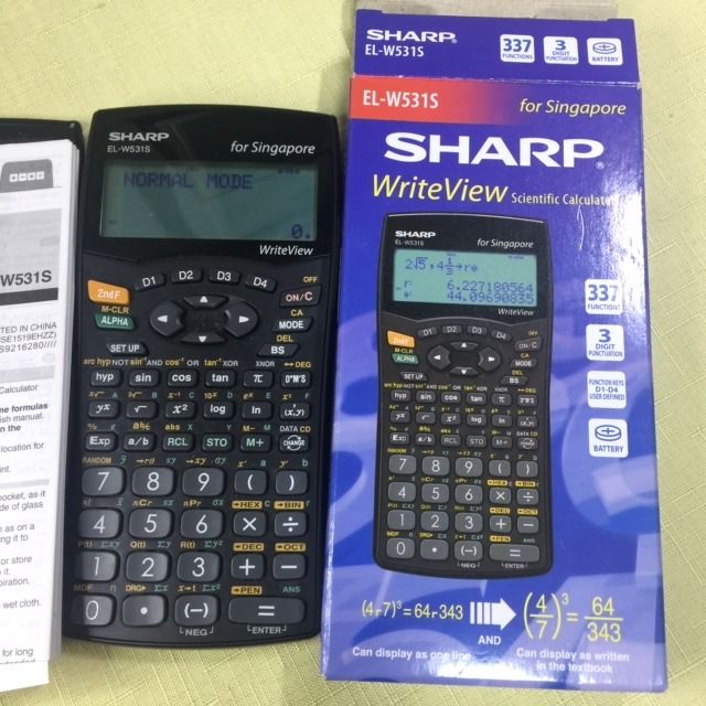 SHARP EL-W531S Calculator, Computers & Tech, Office & Business ...