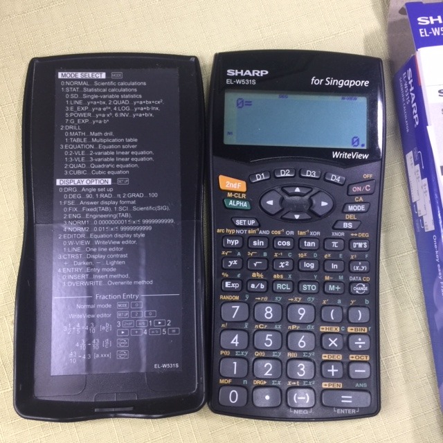SHARP EL-W531S Calculator, Computers & Tech, Office & Business ...