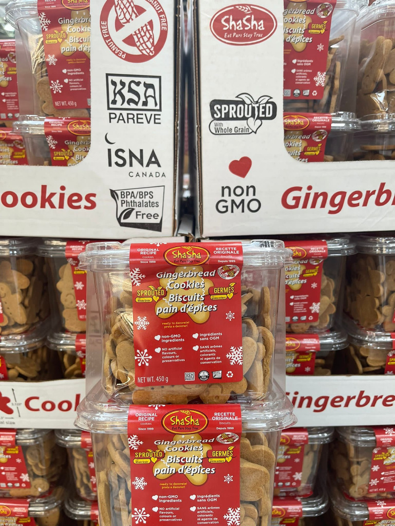 ShaSha Gingerbread Cookies 薑餅人餅乾 2 x 450g, 嘢食 & 嘢飲, 包裝食物&即食食物 - Carousell