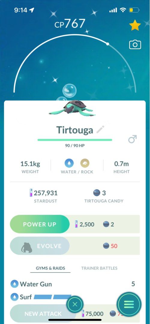 Shiny tirtouga pokemon go, Video Gaming, Gaming Accessories, In-Game ...