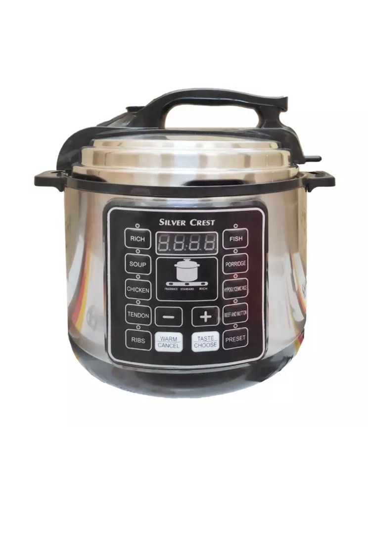 Silver crest 6L 10 modes pressure cooker, TV & Home Appliances, Kitchen ...