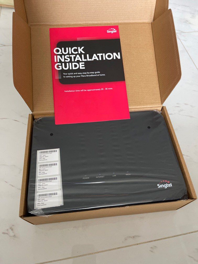 SingTel mesh router, Computers & Tech, Parts & Accessories, Networking ...