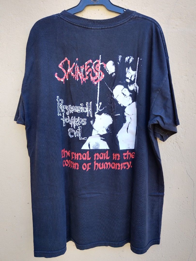 Skinless - Progression Towards Evil Band Shirt, Men's Fashion, Tops ...