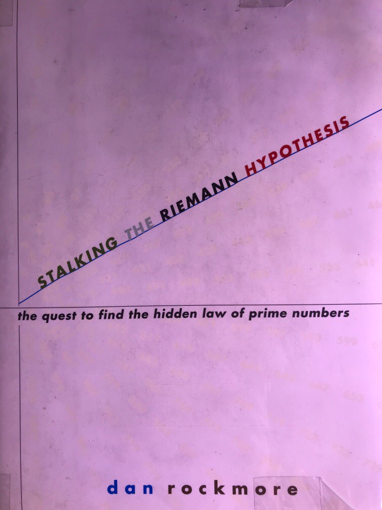 Stalking the Riemann Hypothesis by Dan Rockmore, Hobbies & Toys, Books ... Stalking the Riemann Hypothesis by Dan Rockmore, Hobbies & Toys, Books ...