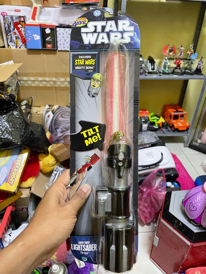 Star Wars Mighty Beanz Darth Vader Lightsaber Flip Track Exclusive Luke ...