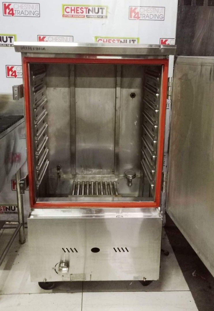 Steamer Upright Single Door Cabinet Heavy Duty Gas Type Multifunction ...