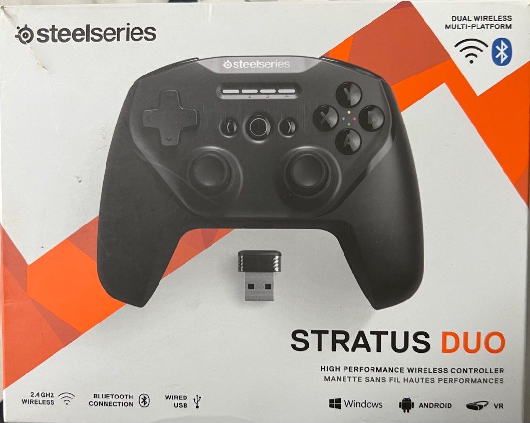 Steelseries stratus duo wireless controller, Video Gaming, Gaming ...