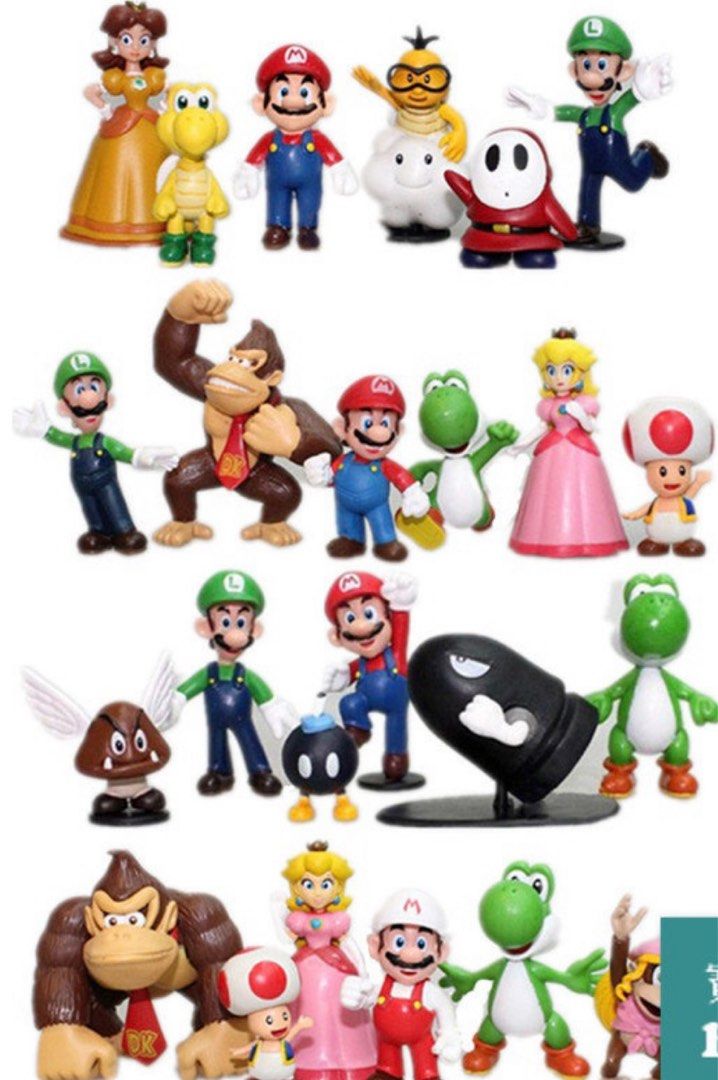Set of 6 Super Mario Figurines , Hobbies & Toys, Memorabilia ...