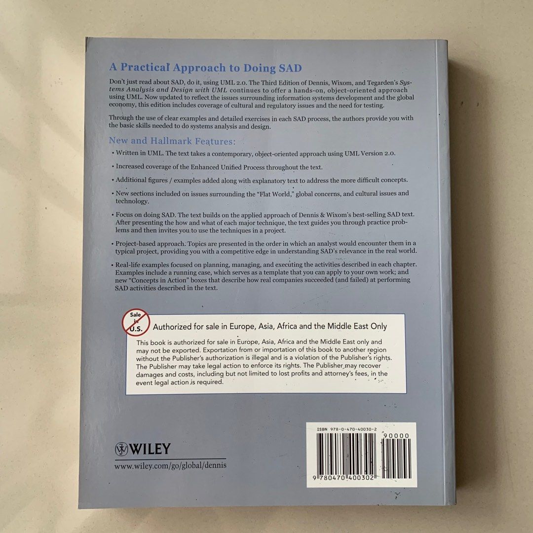 Systems Analysis And Design With Uml An Object Oriented Approach