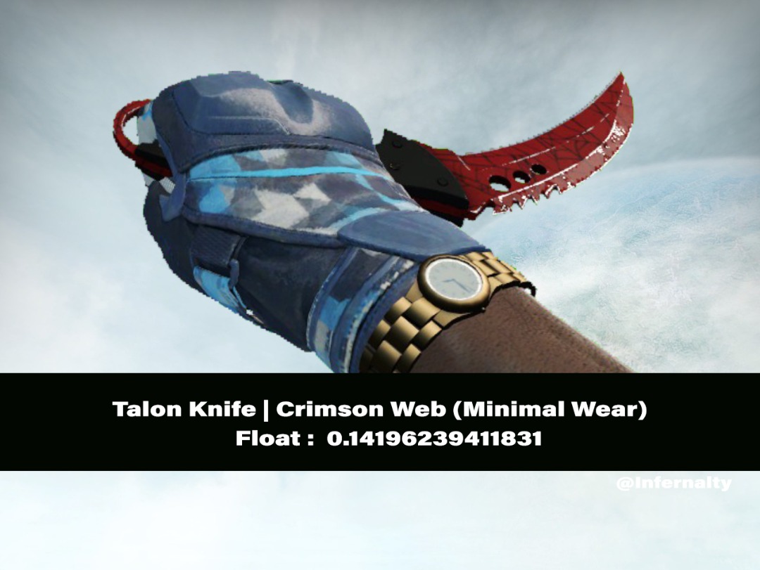 Talon Knife Crimson Web MW CSGO SKINS KNIVES, Video Gaming, Gaming ...