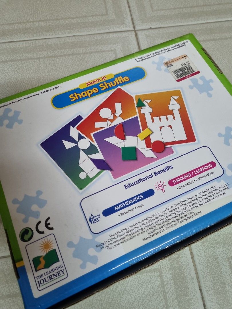 The Learning Journey. Educational Toy.Match it! Shape Shuffle, Hobbies & Toys, Toys & Games on ...
