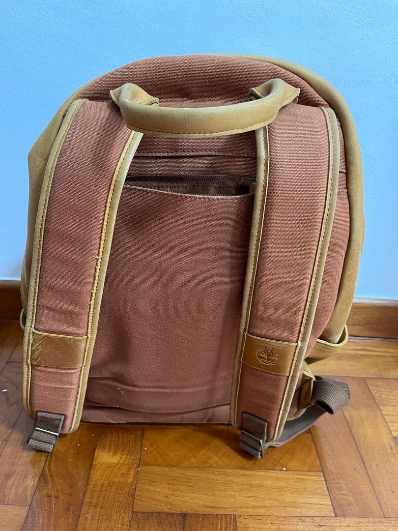 Timberland genuine leather backpack, Men's Fashion, Bags, Backpacks on ...