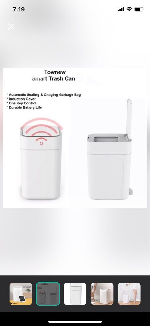 Townew T1 - Automatic Trash Bin (15.5 l), TV & Home Appliances, Other Home Appliances on Carousell