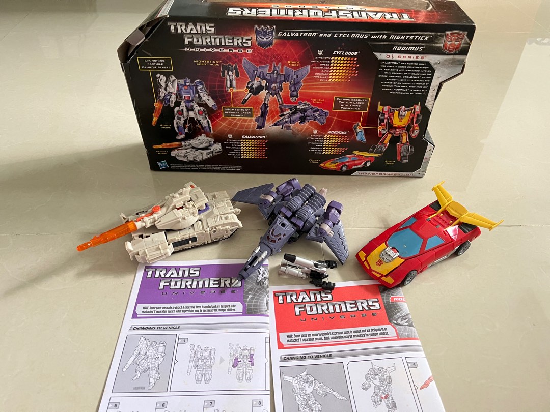 Transformers Universe Challenge at Cybertron Galvatron Cyclonus Rodimus ...