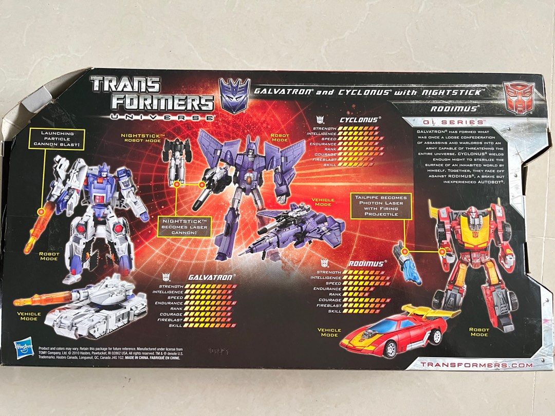 Transformers Universe Challenge at Cybertron Galvatron Cyclonus Rodimus ...