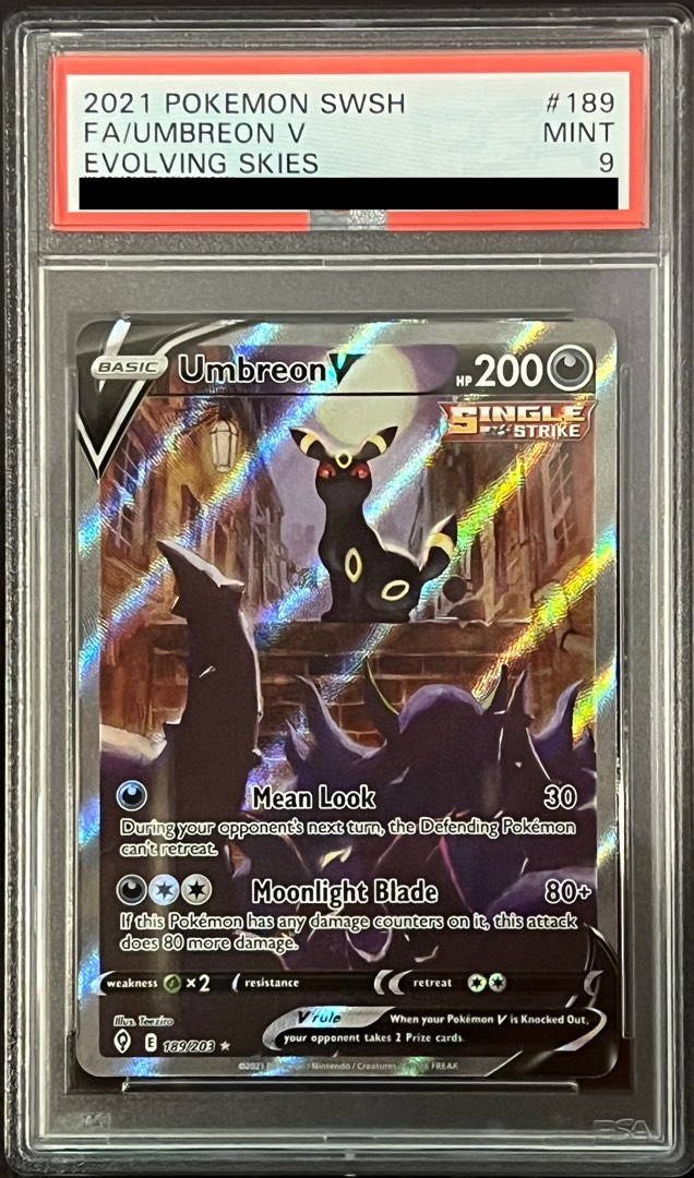 Umbreon V Evolving Skies Psa 9 Aa Alternate Art Hobbies And Toys Toys And Games On Carousell