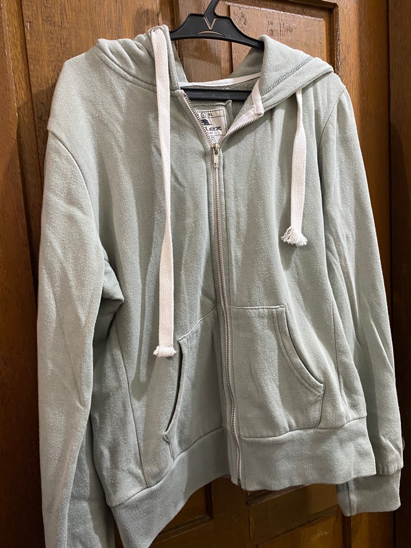 Used Sage Green Jacket Sage Green Hoodie, Women's Fashion, Coats ...