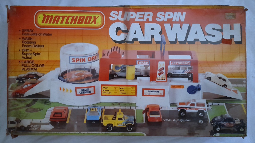 Vintage 1985 Matchbox Super Spin Car Wash, Hobbies & Toys, Toys & Games ...
