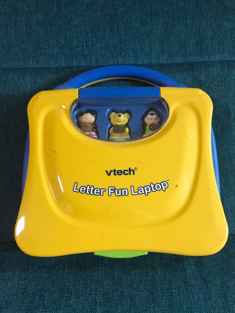 Vtech letter fun laptop, 兒童＆孕婦用品, 嬰兒玩具 - Carousell