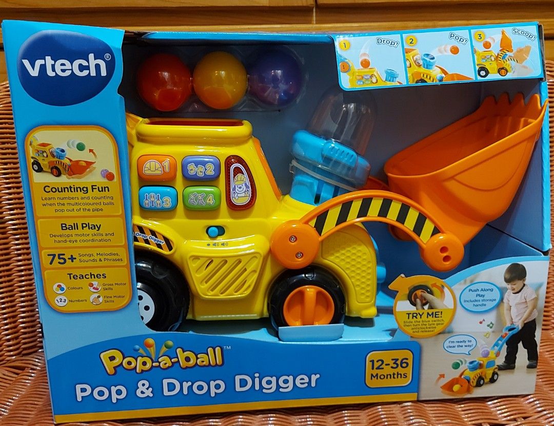 VTech Pop-a-Ball Pop & Drop Digger 鏟球機, 兒童＆孕婦用品, 嬰兒玩具 - Carousell