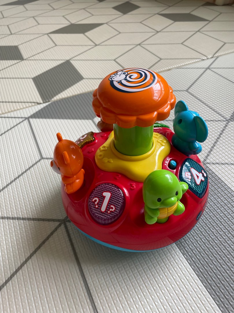 VTECH Push N Play Spinning Top, Babies & Kids, Baby Monitors on Carousell