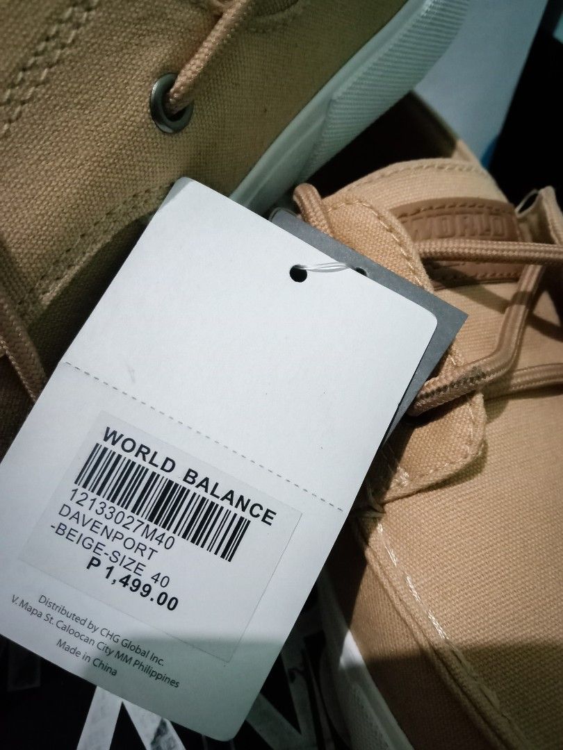 World balance "DAVENPORT" Beige, Men's Fashion, Footwear, Sneakers on ...